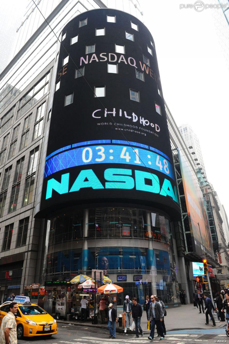 Le Nasdaq building de New York, le 9 mai 2012. - Purepeople