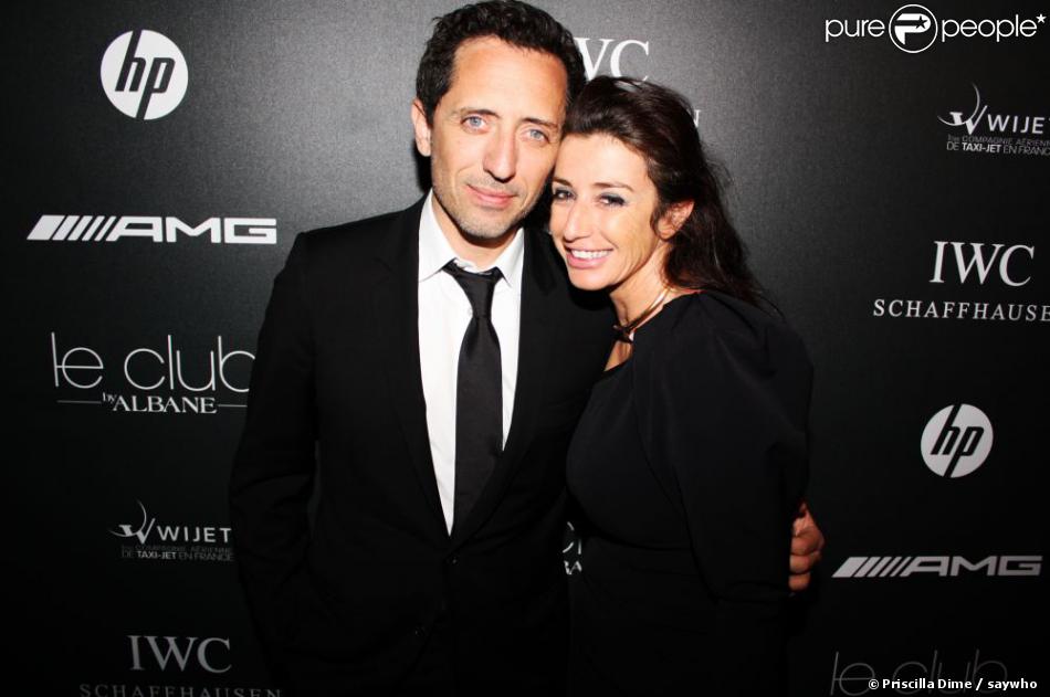Gad Elmaleh et Albane Cleret lors de la soirée au Club by Albane le 19 ...