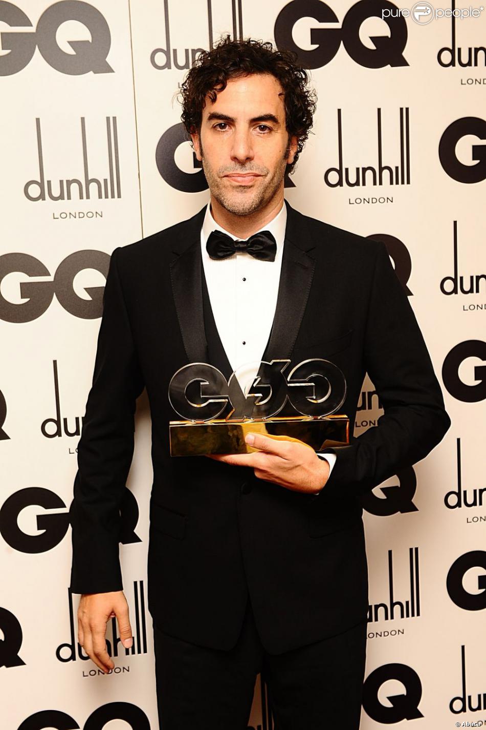 Sacha Baron Cohen, Comédien de l'Année lors des GQ Men Of The Year ...