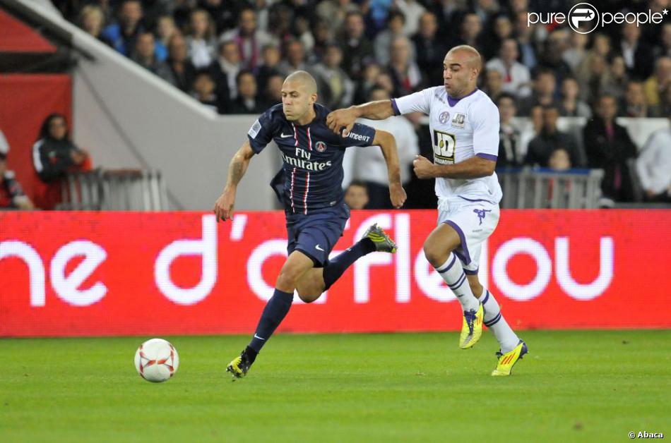 Jérémy Menez lors du match entre le PSG et Toulouse le 14 septembre ...