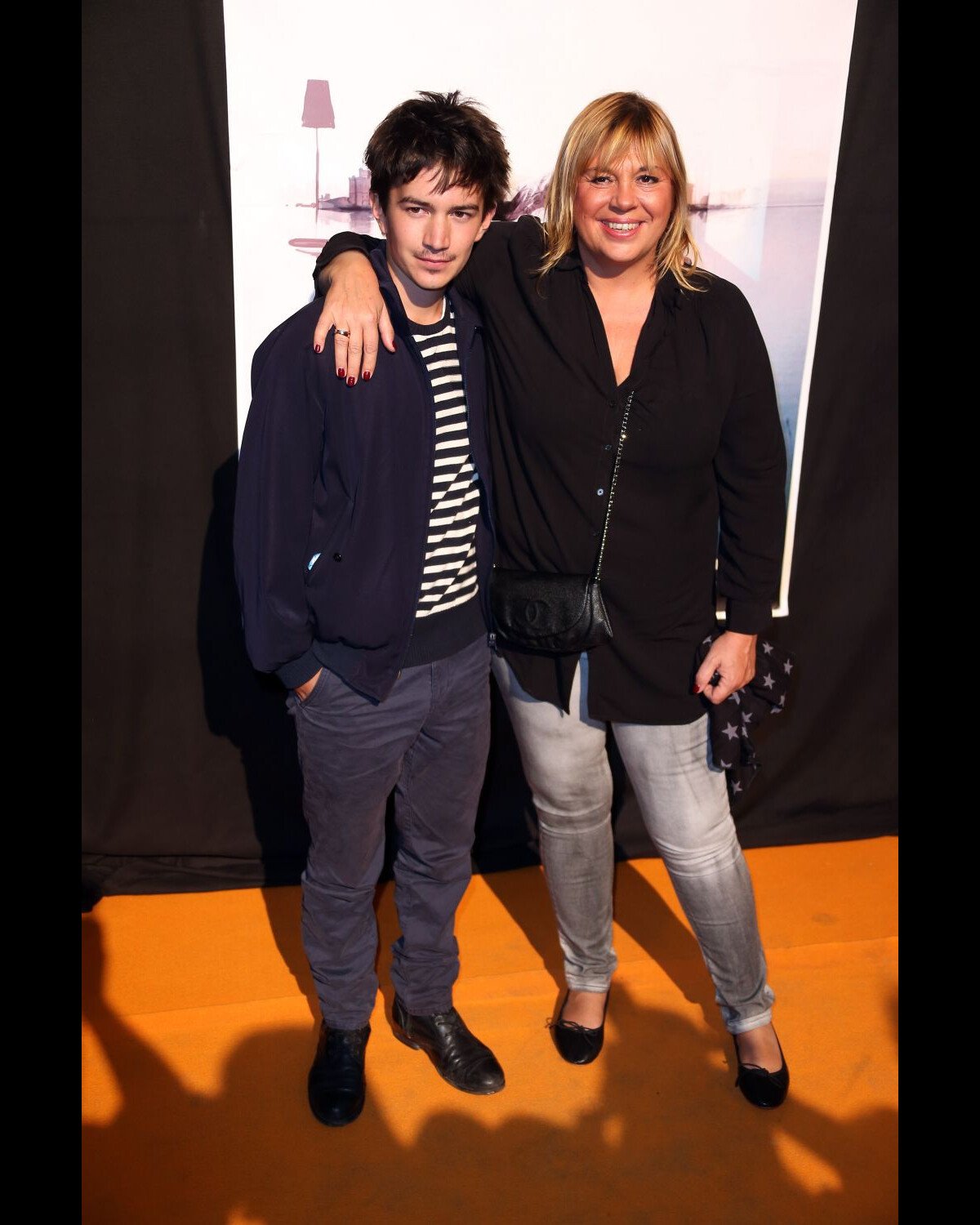 Photo : Michèle Bernier et Solal Forte lors de la cérémonie de cloture ...