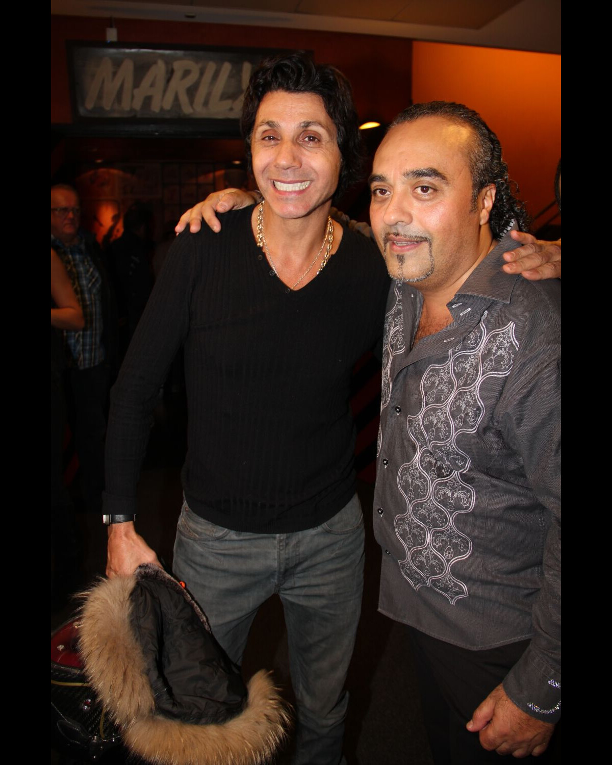 Photo : Chico Castillo et Jean-Luc Lahaye lors du concert de Chico ...