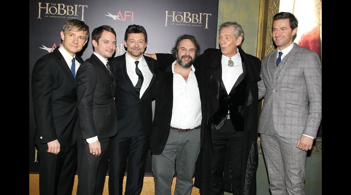 Photo : Le casting du film à l'avant-première du Hobbit : Un voyage ...