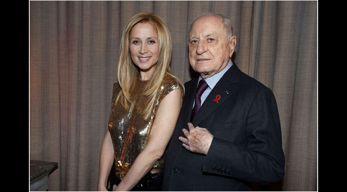 Photo : Lara Fabian et Pierre Bergé lors du 11e Dîner de la Mode contre ...