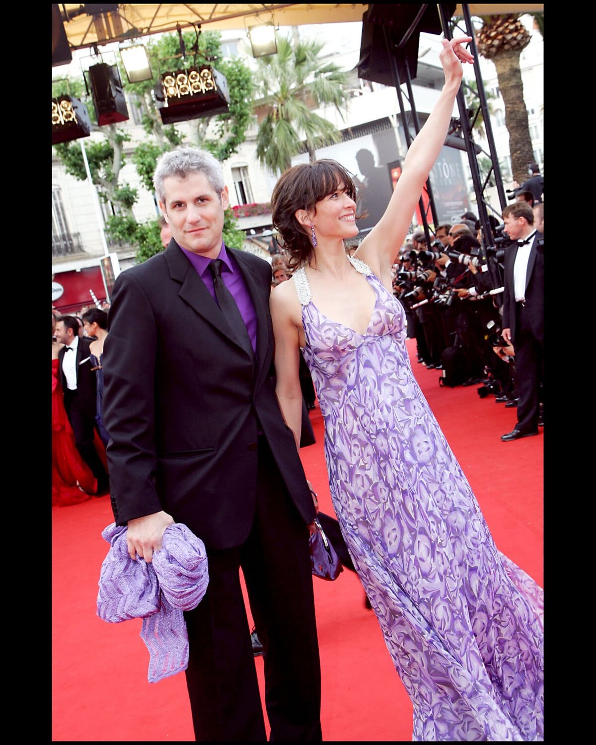 Photo : Sophie Marceau et Jim Lemley lors du Festival de Cannes 2006 ...