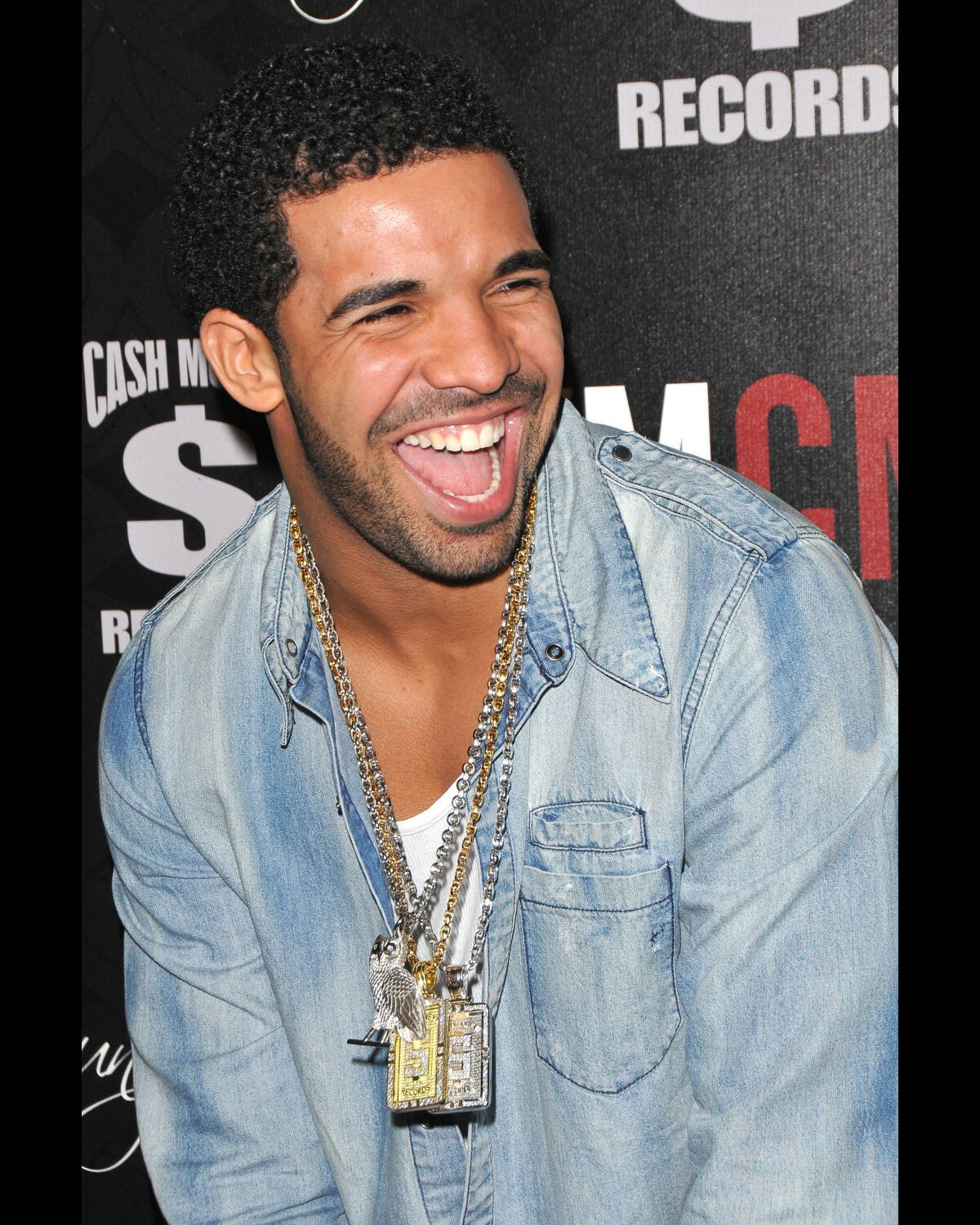 Photo : Drake lors de la soirée de son label Cash Money Records, à la ...