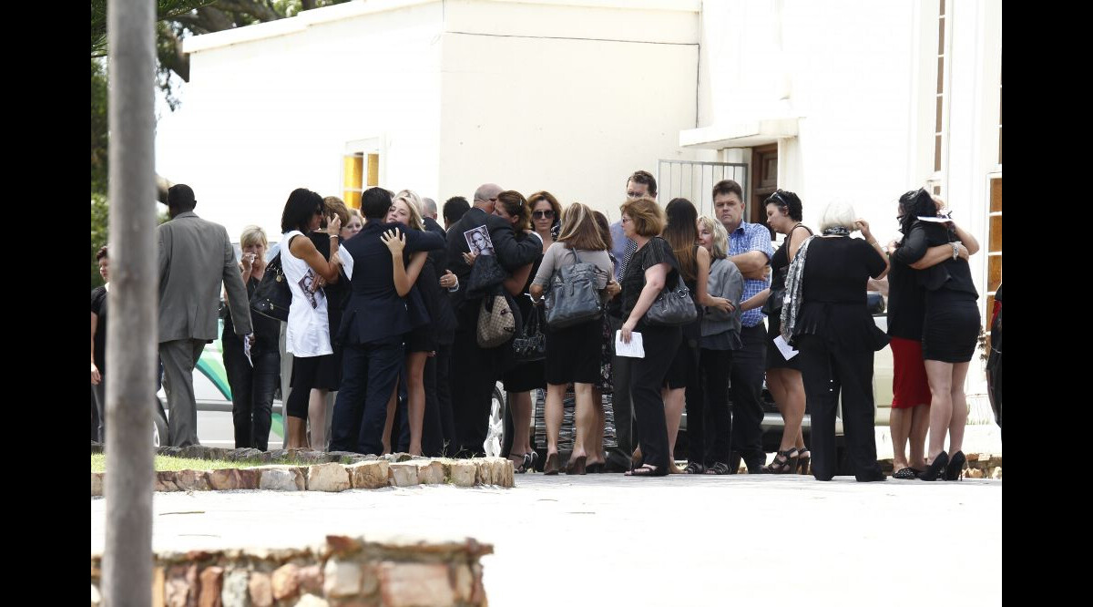 Photo : Obsèques de Reeva Steenkamp à Port Elizabeth, le 19 février ...