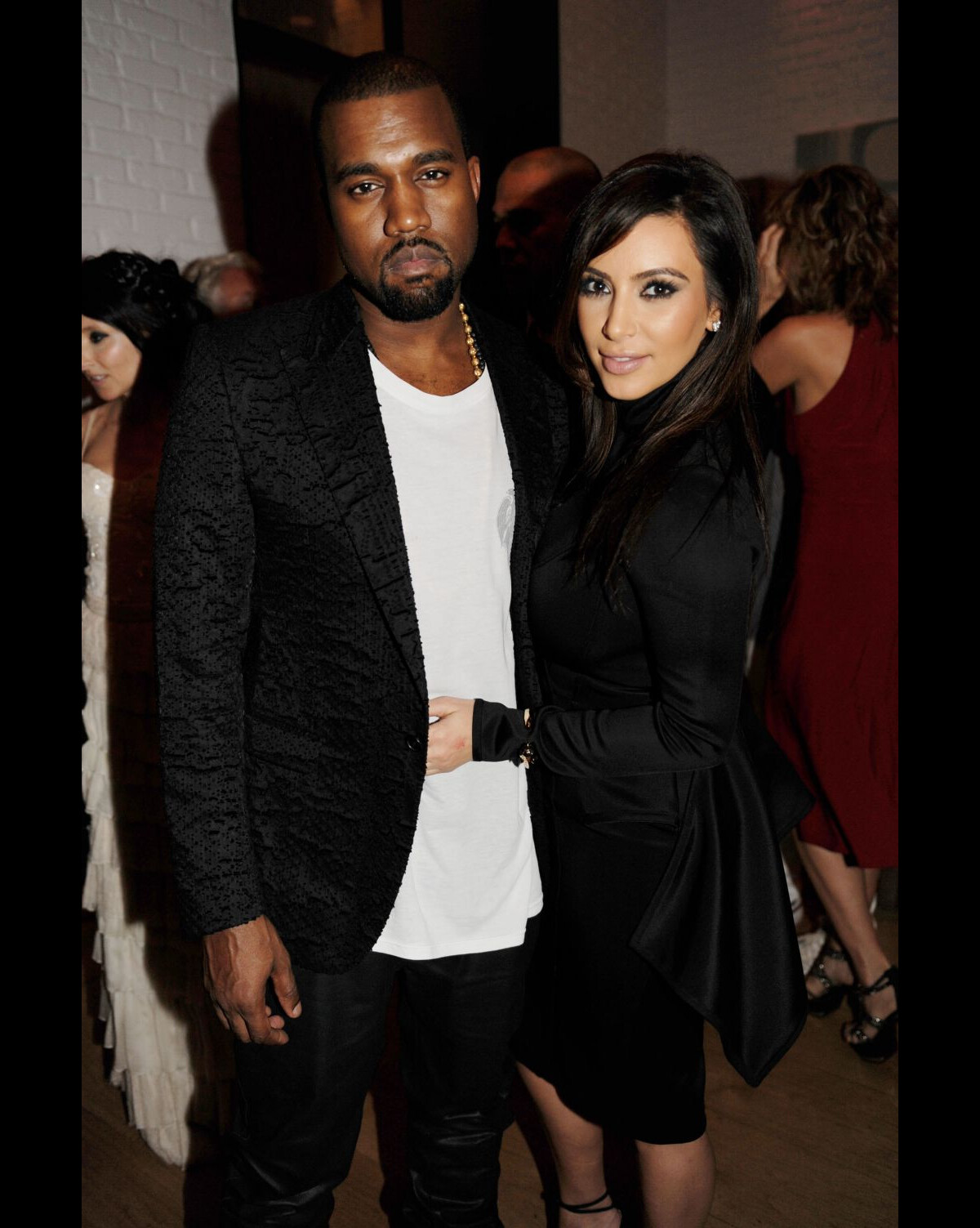 Photo : Kanye West et Kim Kardashian à Miami, le 76 décembre 2012 ...