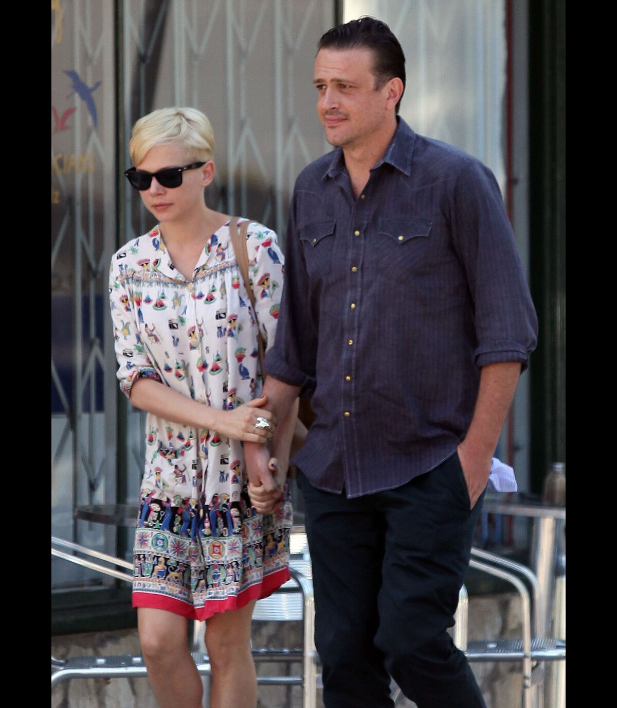 Photo : Michelle Williams et Jason Segel dans les rues de Los Feliz le ...