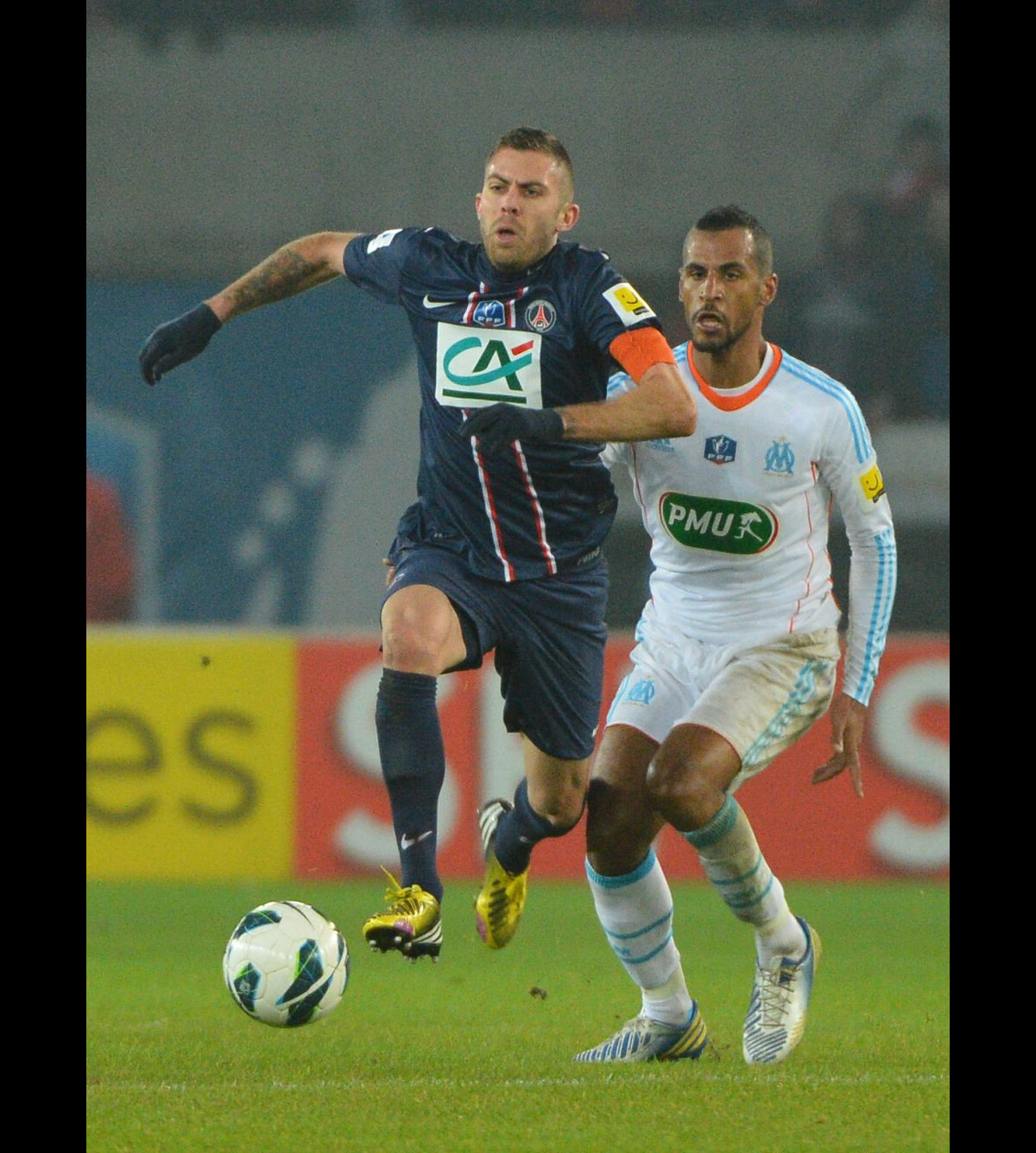 Photo : Jérémy Ménez lors du match entre le Paris Saint-Germain et l ...