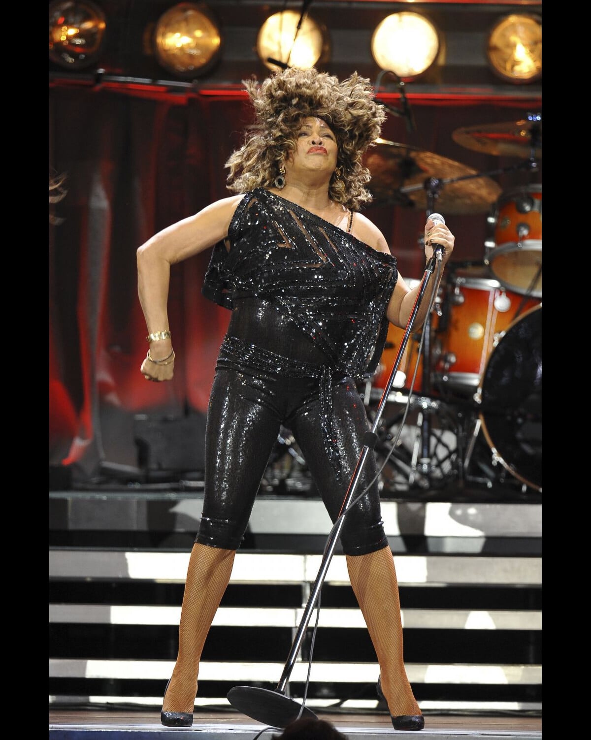 Photo : Tina Turner en concert à Paris le 29 avril 2009. - Ode (Purepeople)