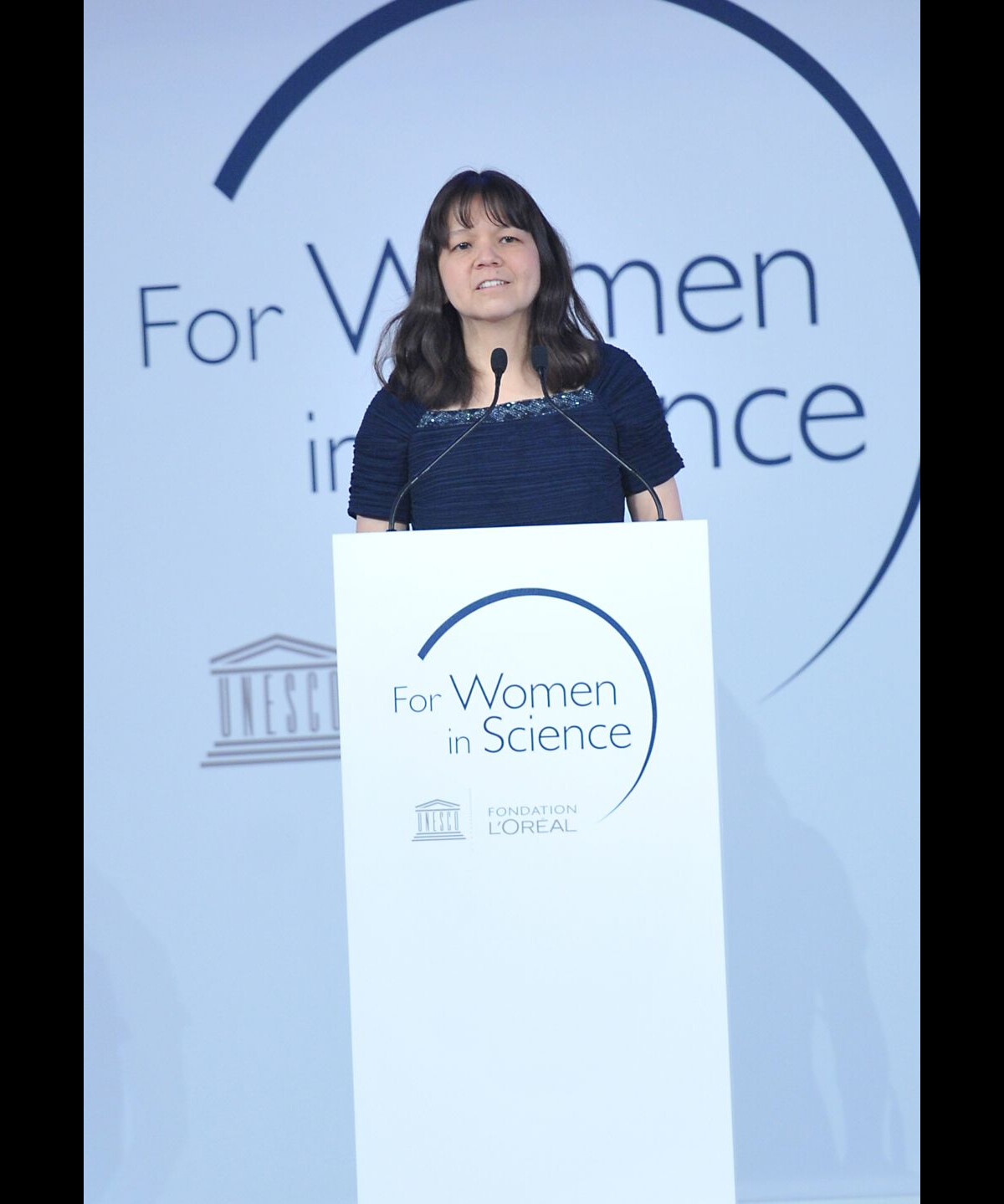 Photo : Professeur Deborah S. Jin (USA) - Cérémonie pour les Prix L'Oréal-Unesco remis à la ...