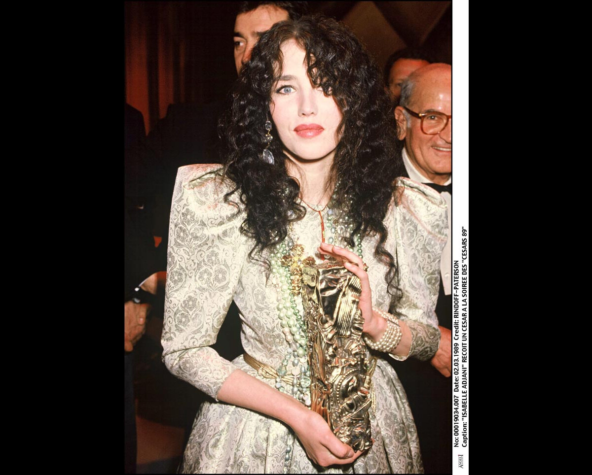 Photo : Isablle Adjani à la remise des Cesar en 1989 - Purepeople