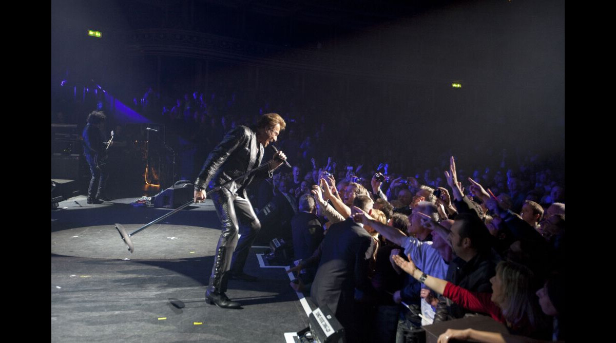 Photo : EXCLU : Johnny Hallyday sur la scène du Royal Albert Hall à ...