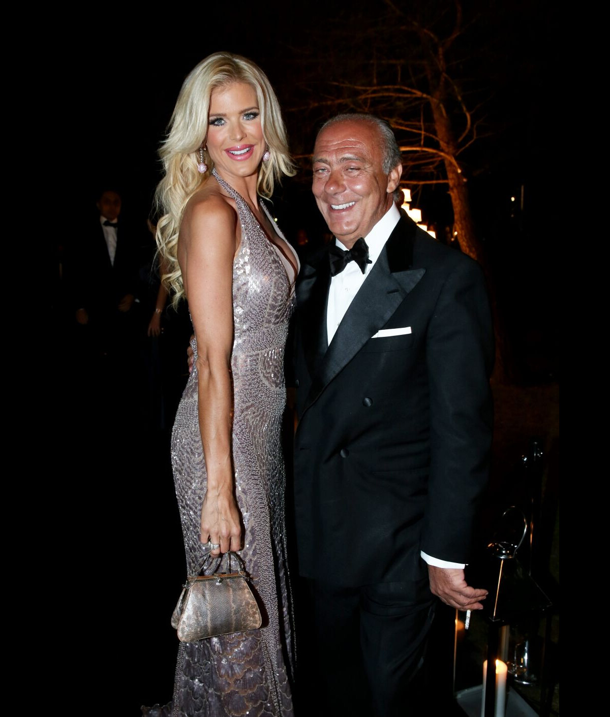 Photo : Victoria Silvstedt et Fawaz Gruosi pendant la la soirée de ...