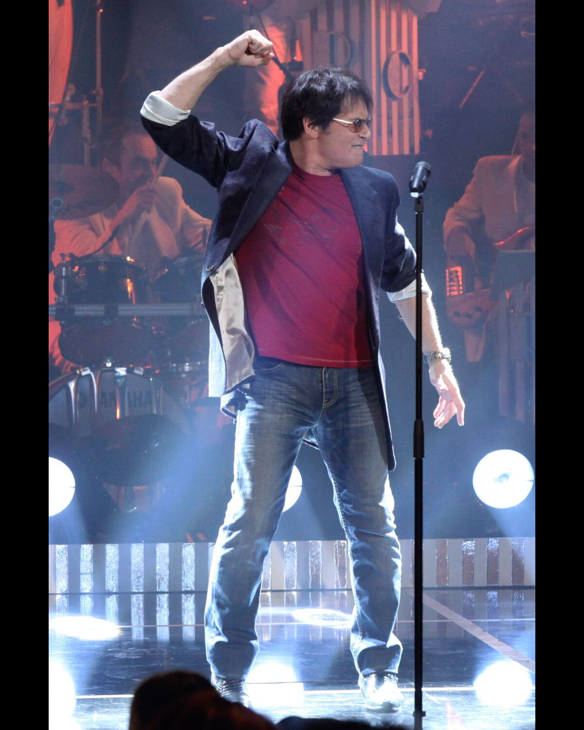 Photo : Jimi Jamison lors de l'enregistrement de l'émission "Les Années ...