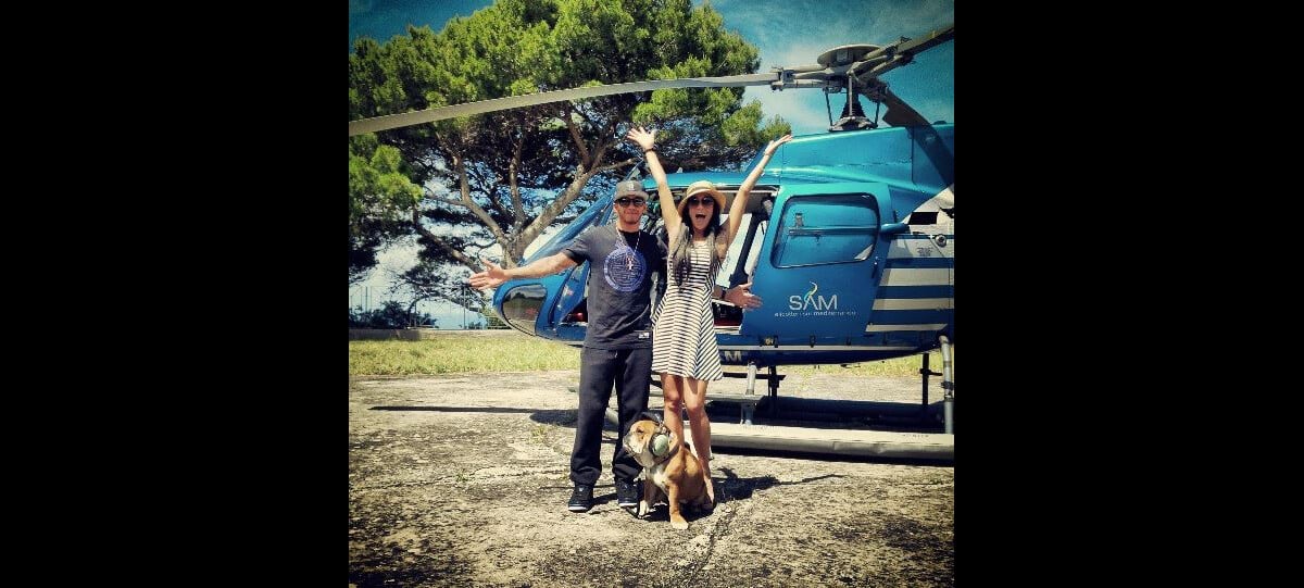 Photo : Lewis Hamilton, sa chérie Nicole Scherzinger et son chien ...