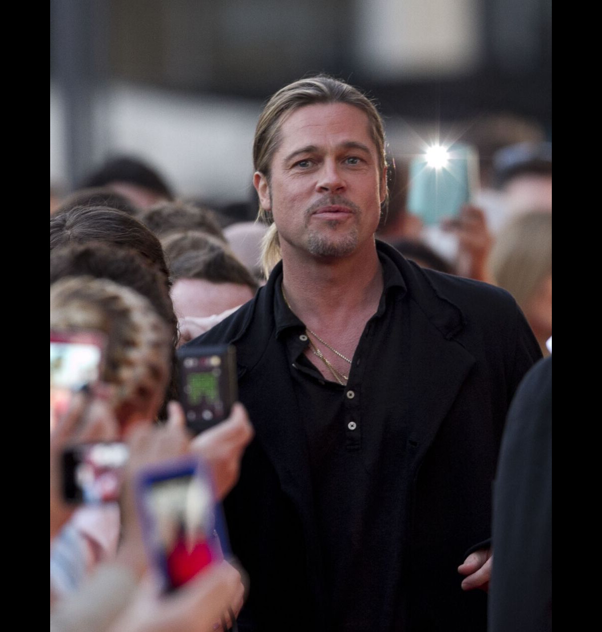 Photo : Brad Pitt lors de la première australienne de World War Z à ...