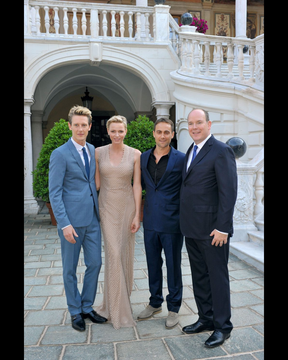 Photo : Le prince Albert et la princesse Charlene de Monaco avec ...