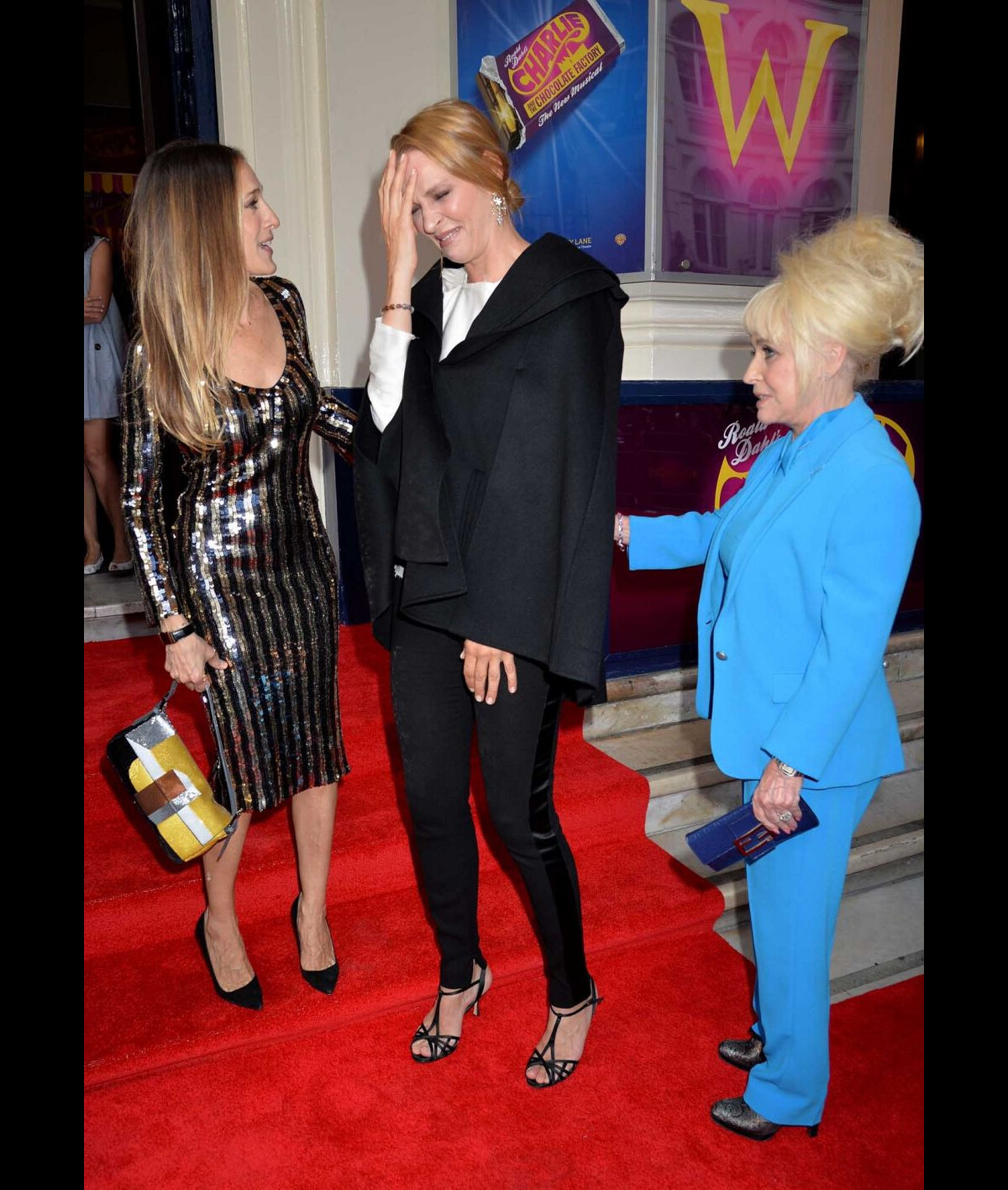 Photo : Sarah Jessica Parker, Uma Thurman et Barbara Windsor à la ...