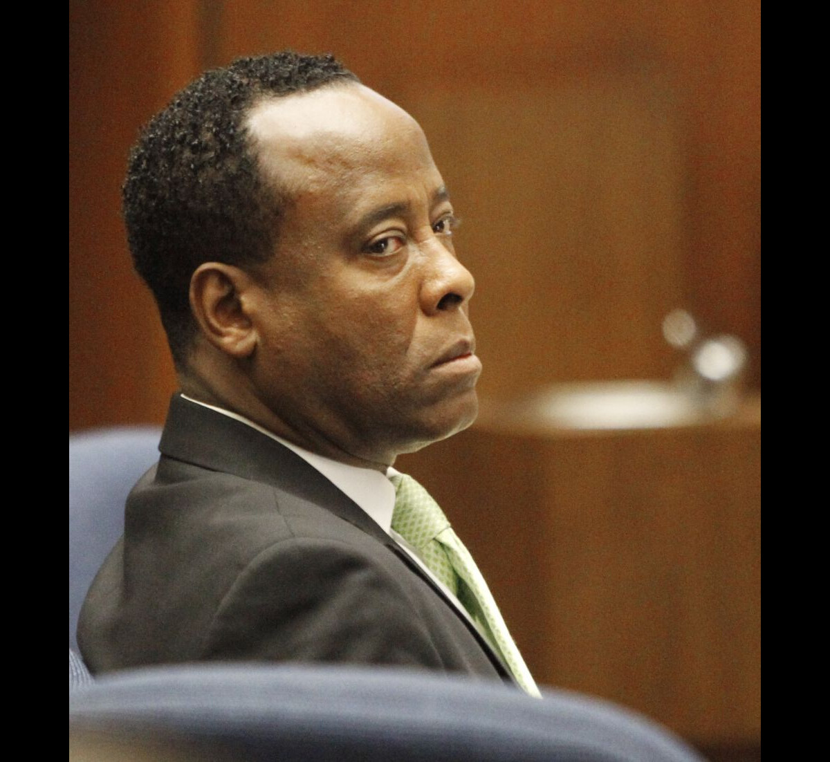 Photo : Le docteur Conrad Murray lors de son procès à Los Angeles, le ...
