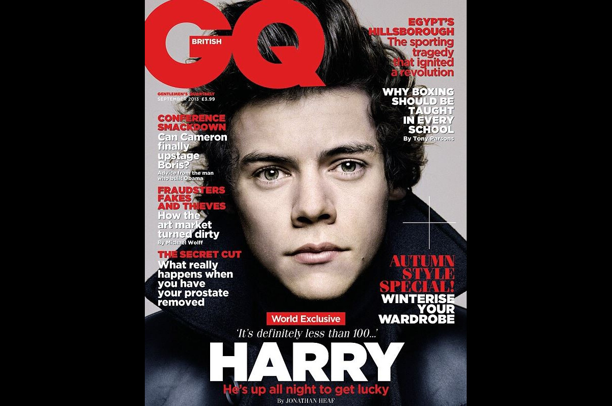 Photo : Harry Styles, du groupe One Direction, en couverture du GQ ...