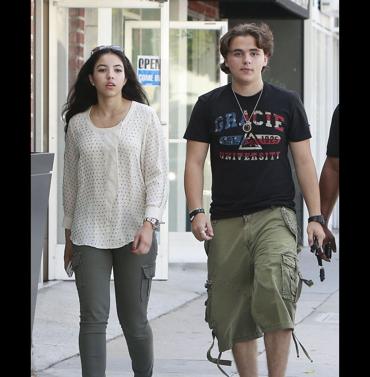 Photo : Prince Jackson et sa girlfriend Remi Alfalah dans les rues de ...