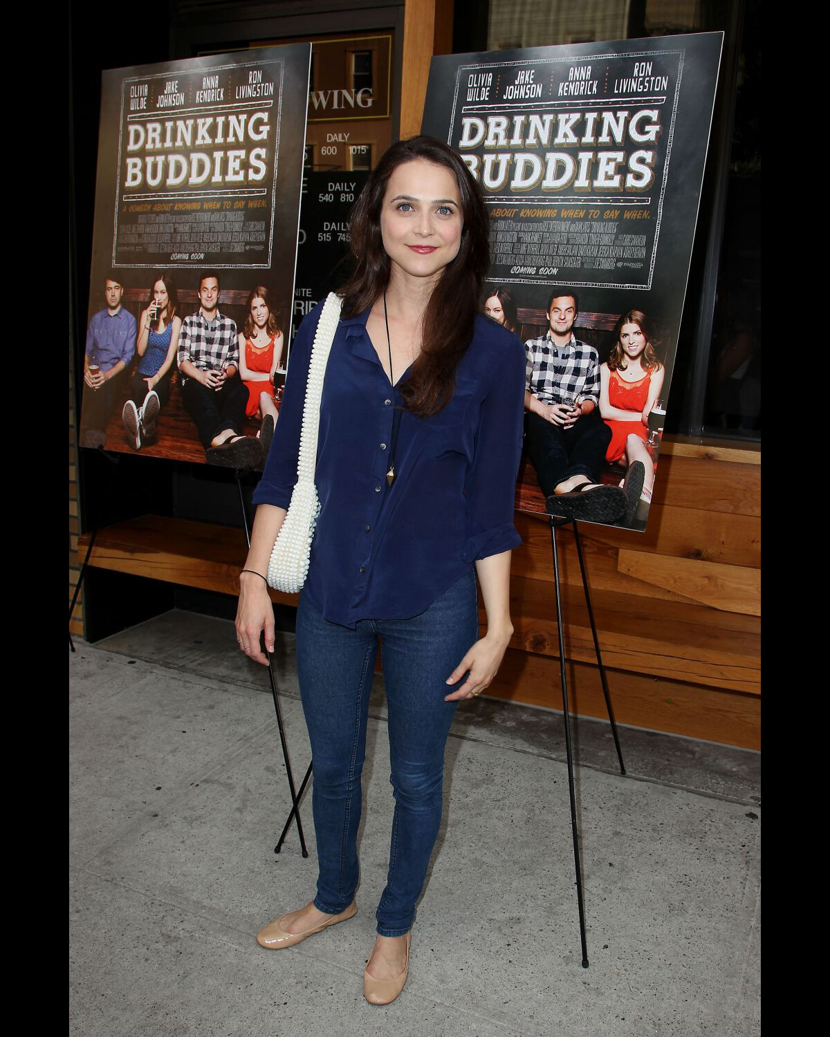 Photo : Maya Kazan à la première de ''Drinking Buddies'' au Nitehawk ...