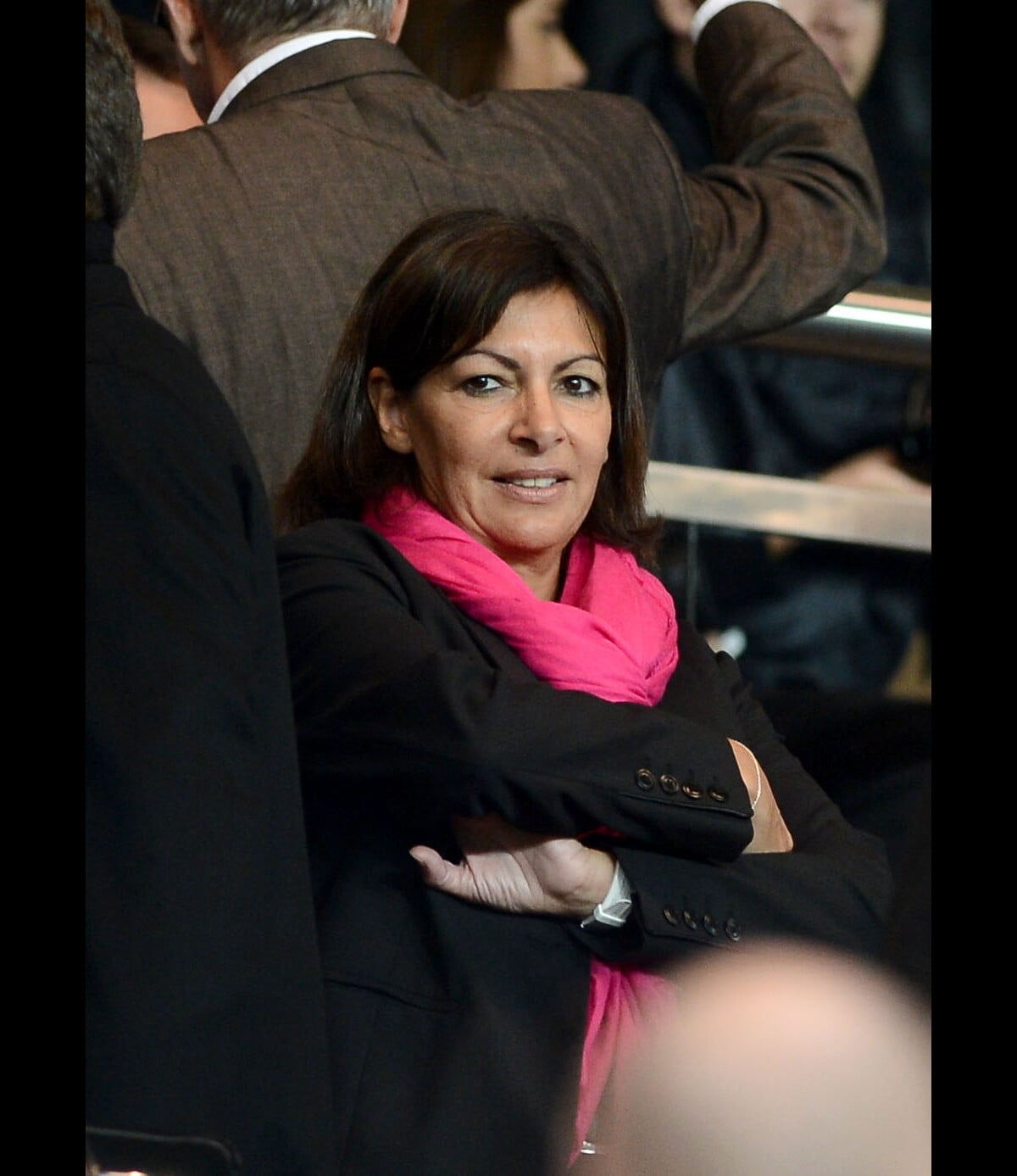 Photo : Anne Hidalgo au Parc des Princes à Paris, pour le match PSG ...