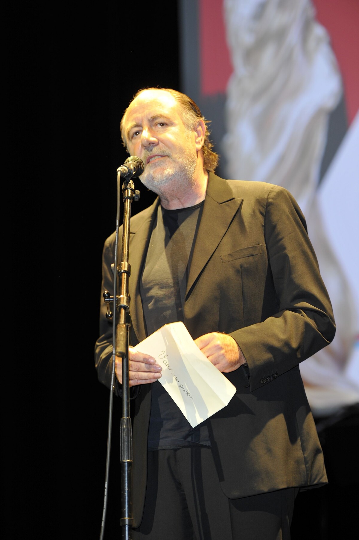 Photo : Le chanteur Michel Delpech, lors du 5e festival du film ...