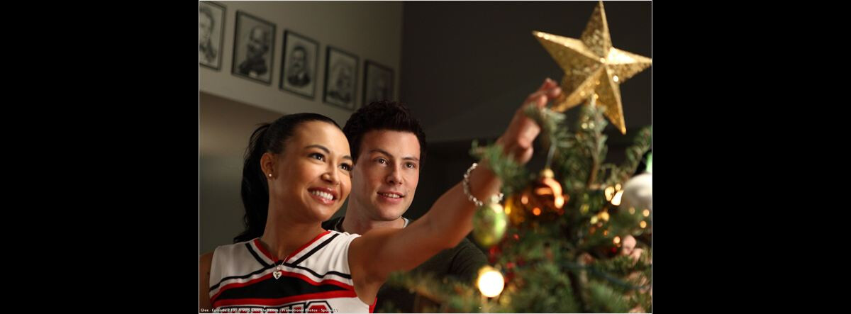 Photo : Naya Rivera et Cory Monteith dans Glee. - Purepeople