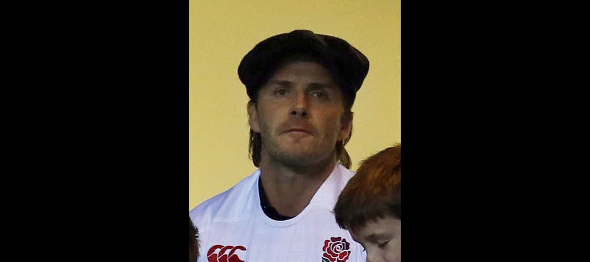 Photo : David Beckham lors du test match entre l'Angleterre et l ...