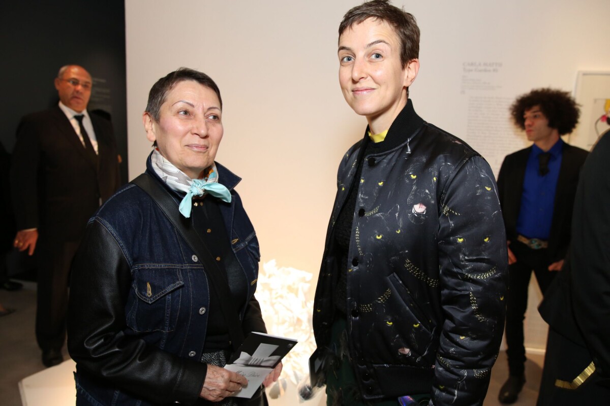 Photo : Colette et sa fille Sarah au vernissage de l'exposition Miss ...