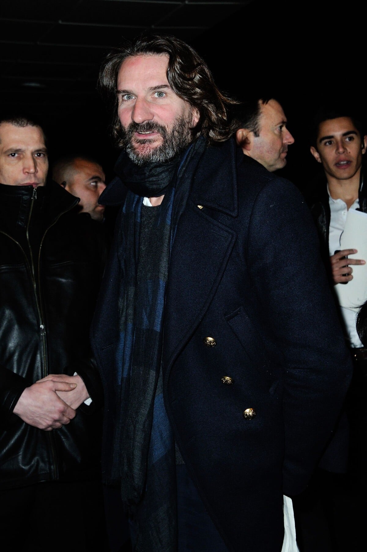 Photo : Frédéric Beigbeder arrive au Garage Vaugirard pour le défilé ...
