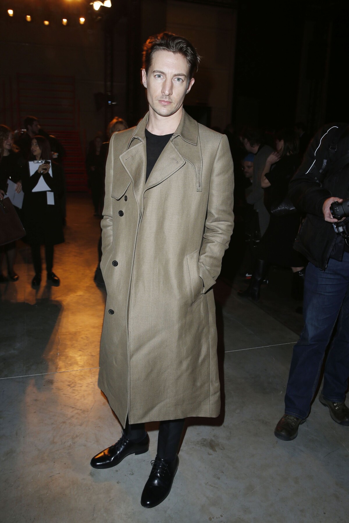 Photo : Benn Northover lors du défilé Cerruti automne-hiver 2014-2015 ...