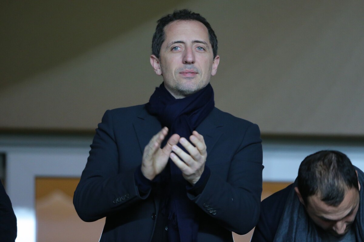 Photo : Gad Elmaleh lors du match ASM - PSG au Stade Louis-II le 9 ...