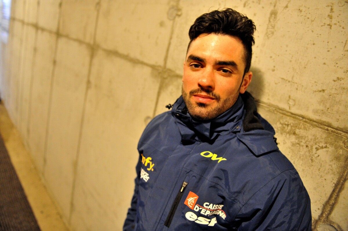 Photo : Simon Fourcade lors des championnats du monde de biathlon à ...