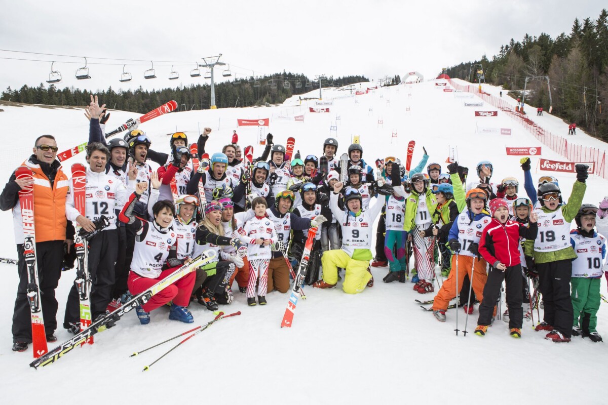 Photo : Les participants de l'événement World Stars Ski au profit de ...