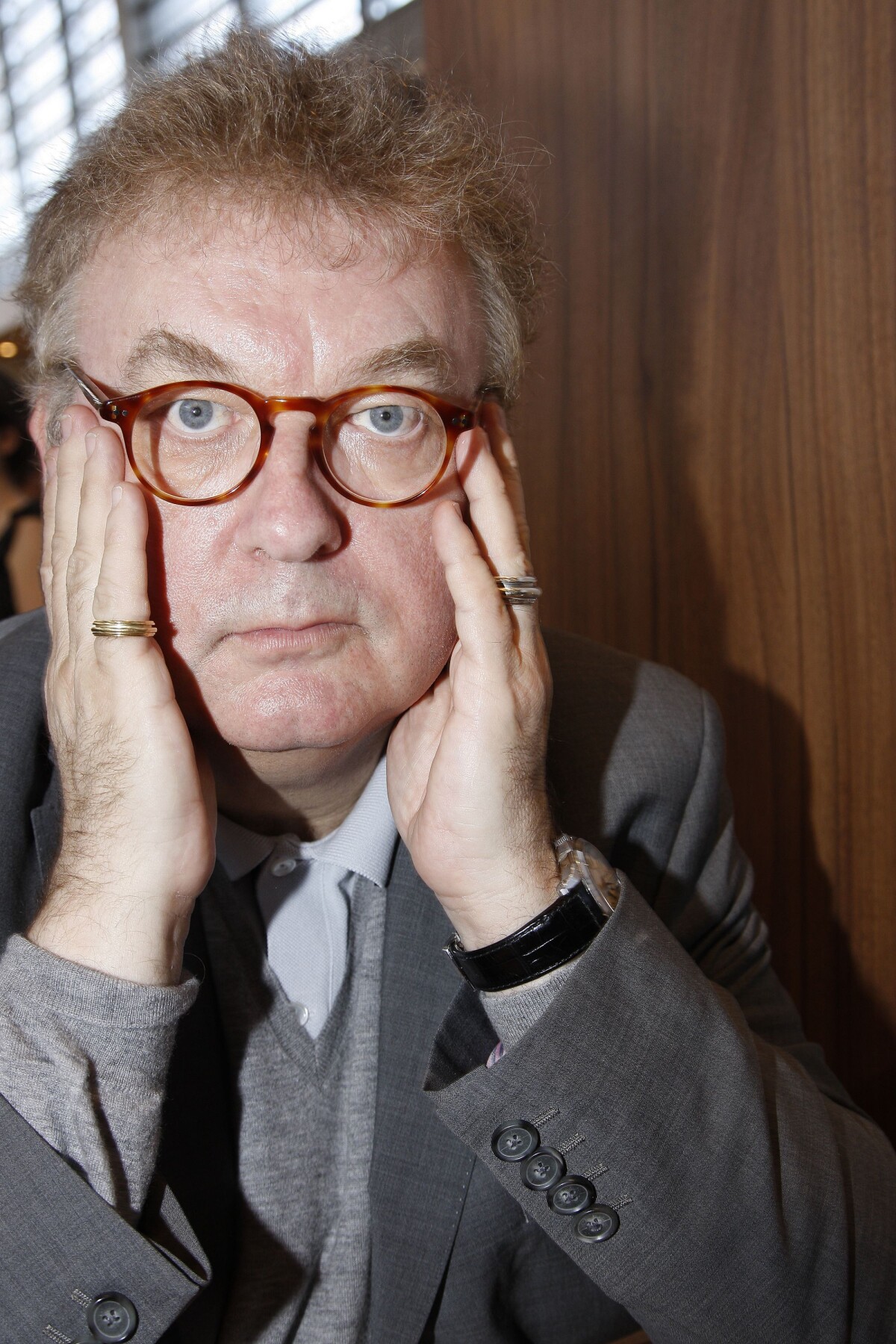 Photo : Portrait de Dominique Besnehard à Paris le 22 mars 2014 ...