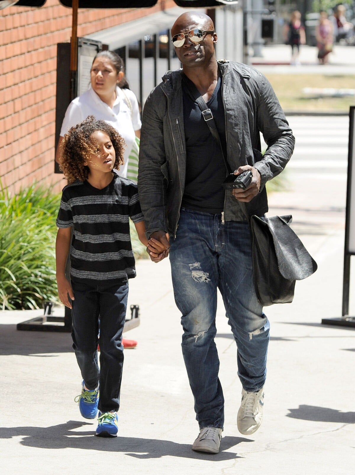 Photo : Exclusif - Le chanteur Seal est allé déjeuner avec ses fils ...