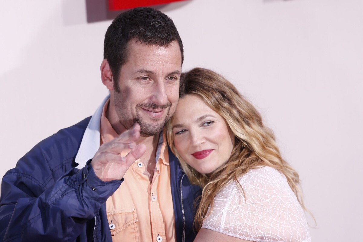 Photo : Adam Sandler et Drew Barrymore lors de la première de Blended ...