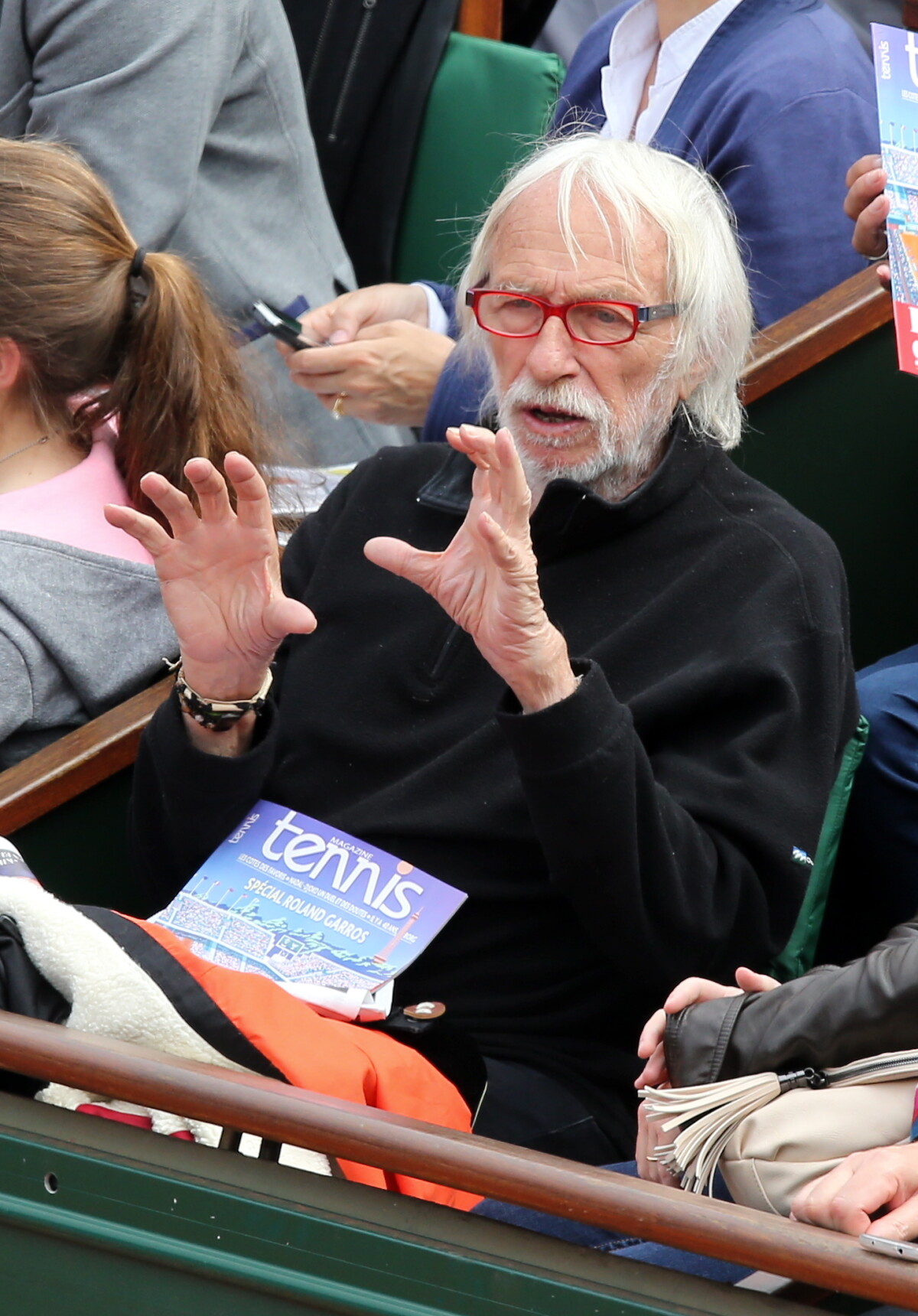 Photo : Pierre Richard à Roland-Garros lors du cinquième jour des ...