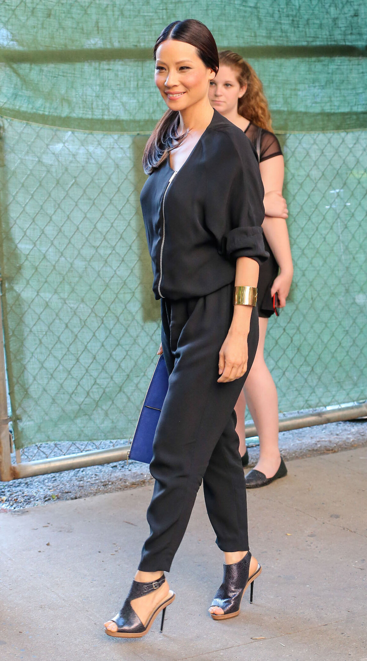 Photo : Lucy Liu arrive à l'Elizabeth Street Garden pour la garden ...