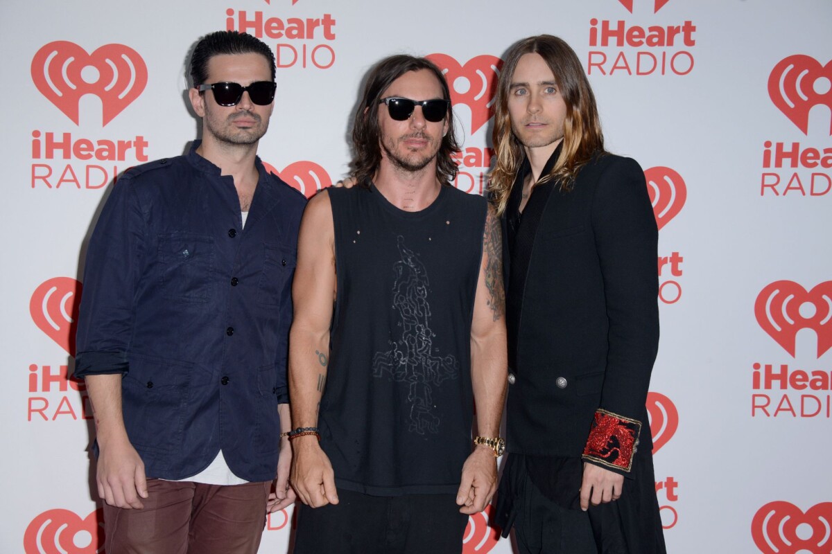 Photo : Tomo Milicevic, Shannon Leto et Jared Leto du groupe Thirty ...