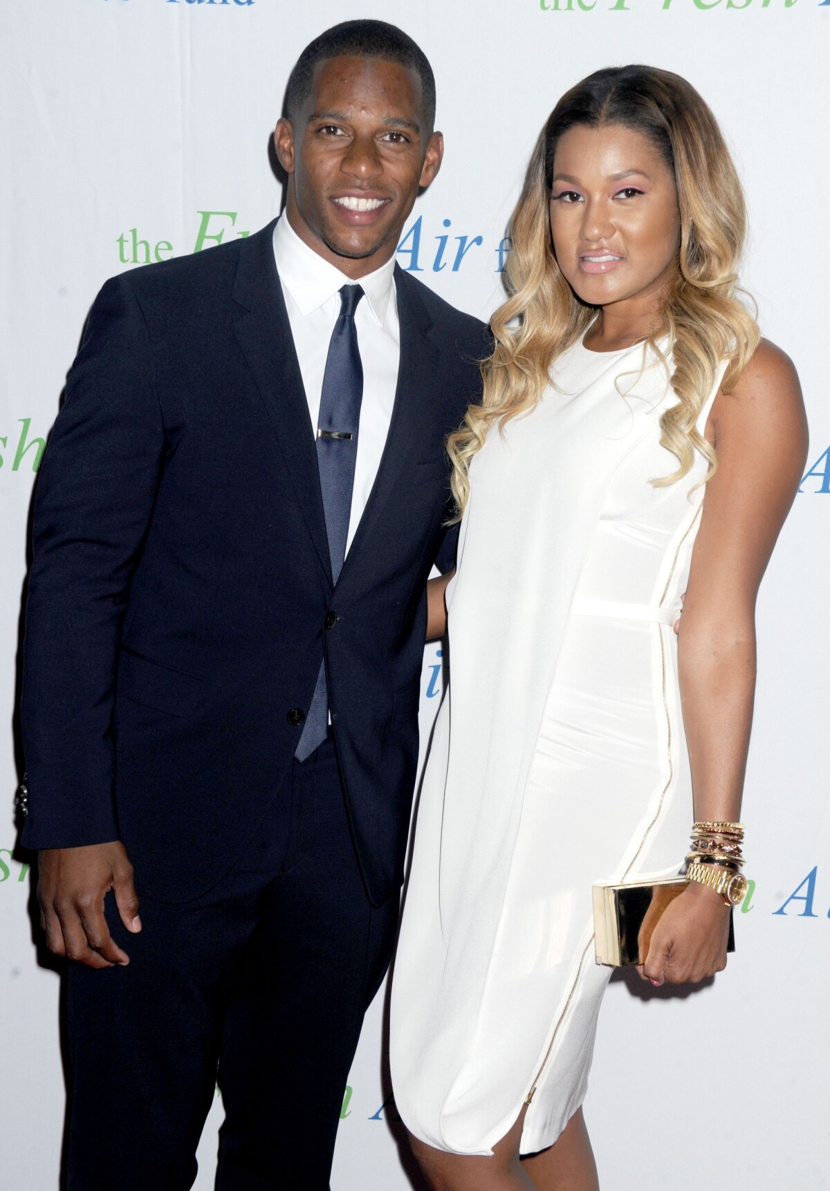 Photo : Victor Cruz et Elaina Watley lors de la soirée Fresh Air Fund ...