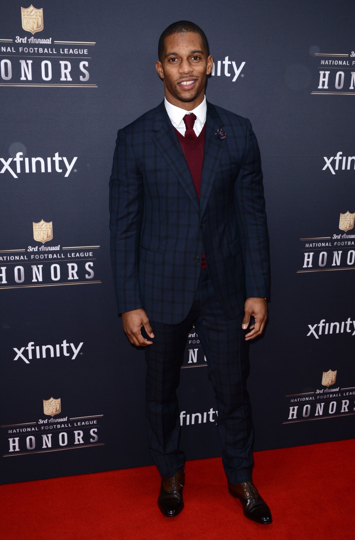 Photo : Victor Cruz lors de la soriée NFL Honors au City Music Hall de ...