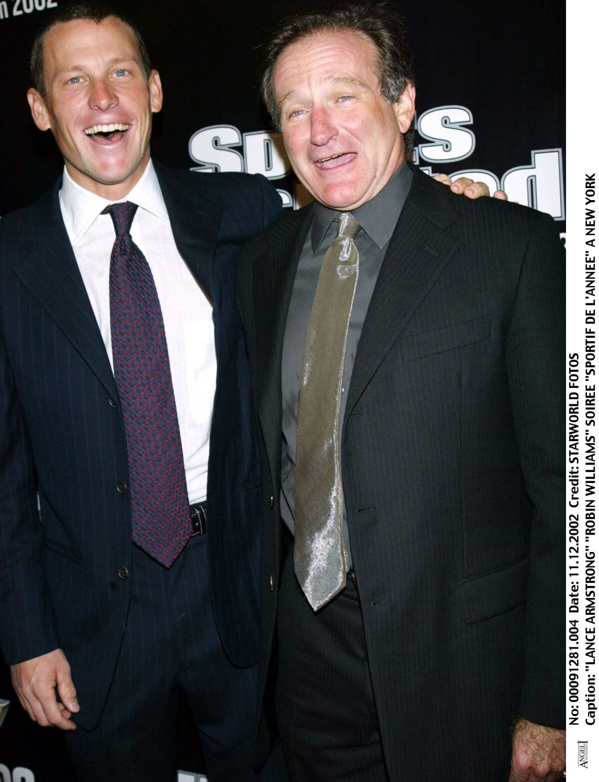 Photo : Lance Armstrong et Robin Williams à New York le 11 décembre ...