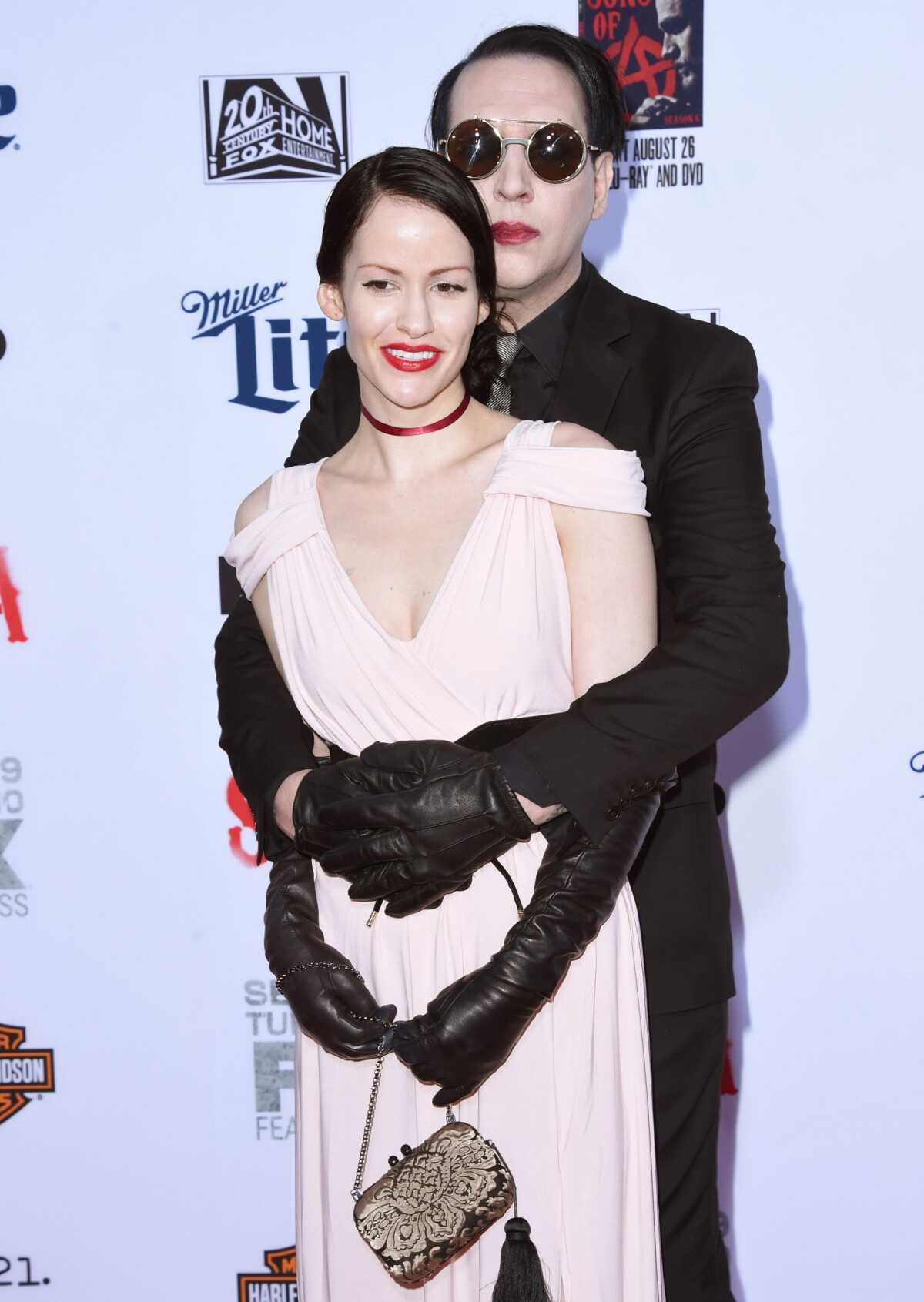 Photo Marilyn Manson Lindsay Usich à La Soirée De Lancement De La 7e Saison De Sons Of