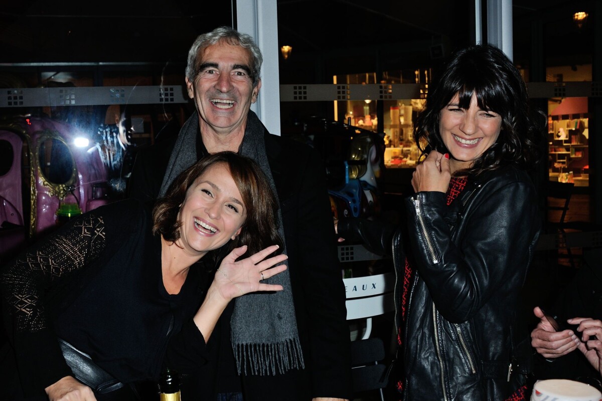 Photo : Solene Chavanne, Raymond Domenech et Estelle Denis lors de l ...