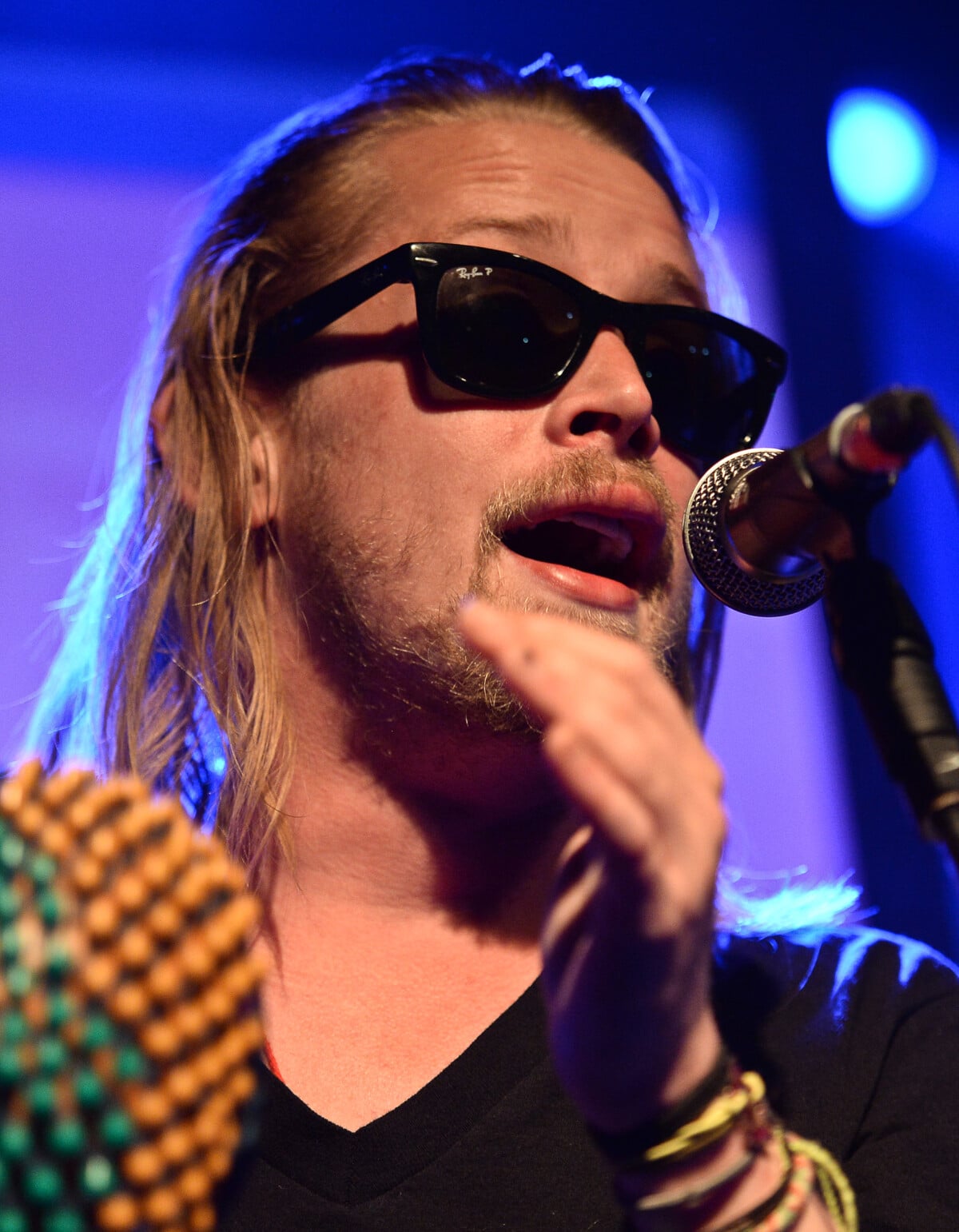 Photo : Macaulay Culkin en concert avec son groupe Pizza Underground à ...